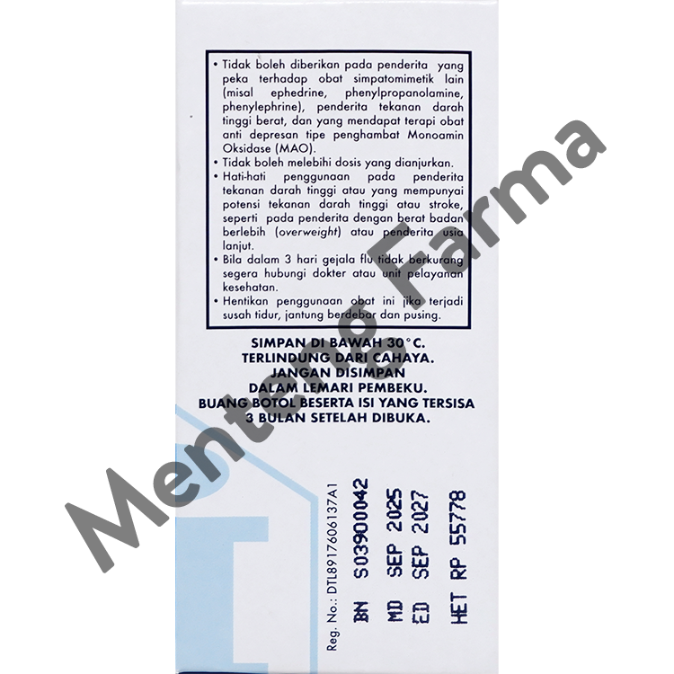 Trifed Sirup 60 mL - Obat Pilek Flu Karena Alergi – Apotek