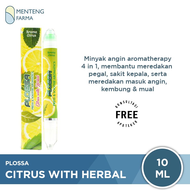 Plossa Minyak Angin Aromatherapy Citrus – Apotek