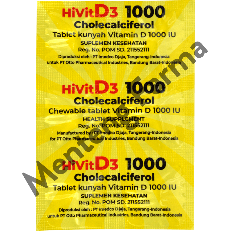 HiVit Vitamin D3 1000 IU 6 Tablet - Suplemen Vitamin D 1000 IU – Apotek