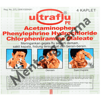 Ultraflu PE 4 Tablet - Obat Flu Demam Sakit Kepala dan Hidung Tersumba ...