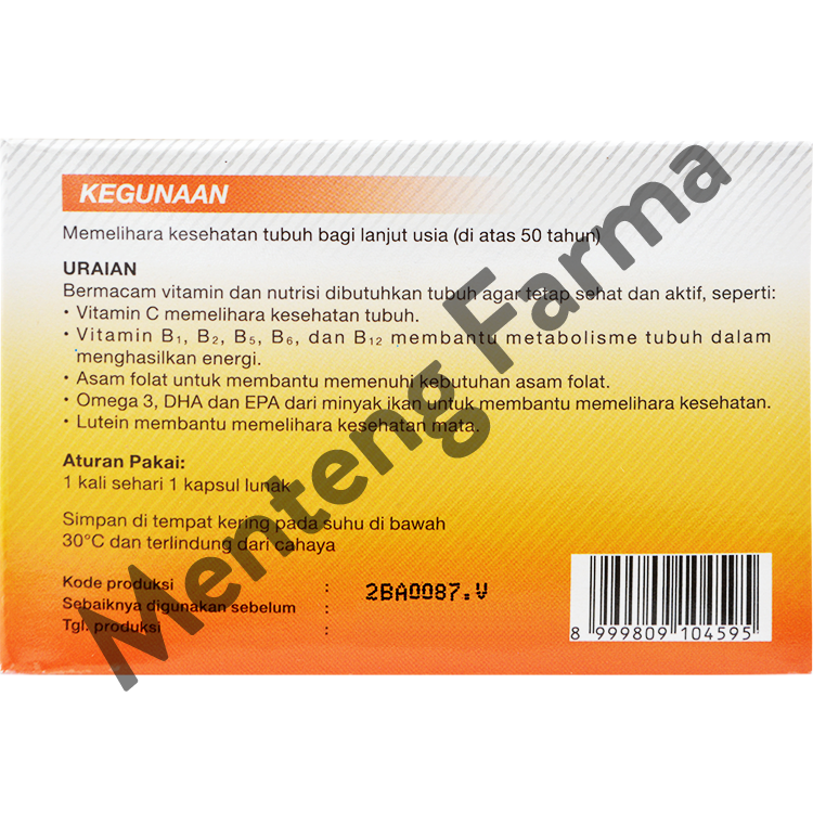 Enervon Gold 5 Kapsul - Multivitamin Khusus Lansia – Apotek