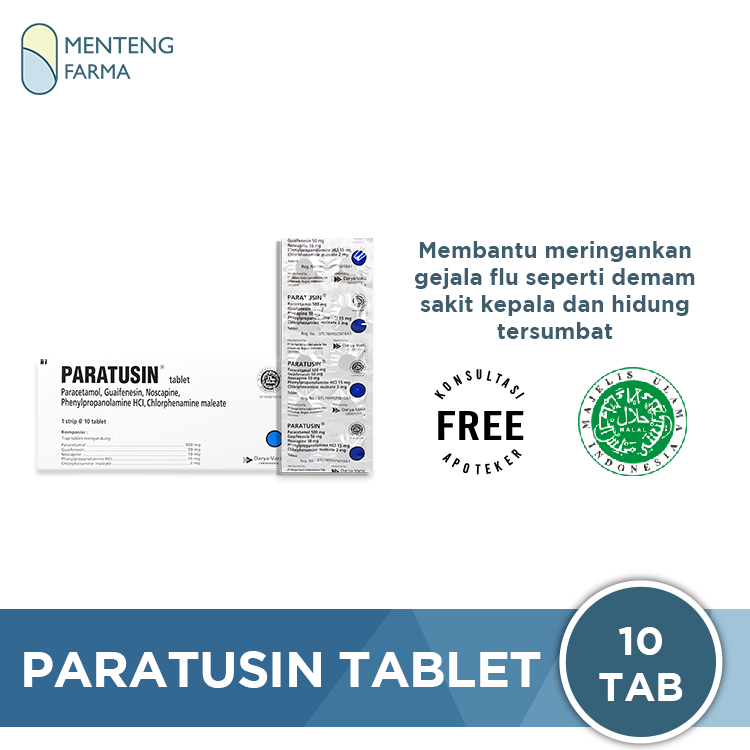 Paratusin Tablet - Meringankan Gejala Flu, Demam, Pilek, dan Batuk – Apotek