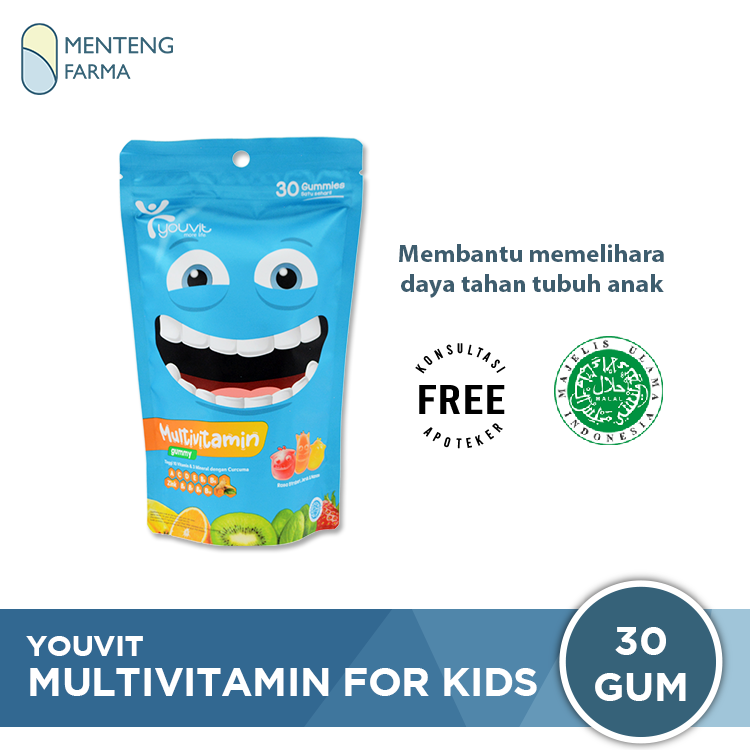 Youvit Multivitamin For Kids 30 Gummies - Multivitamin Gummy Anak Rasa ...