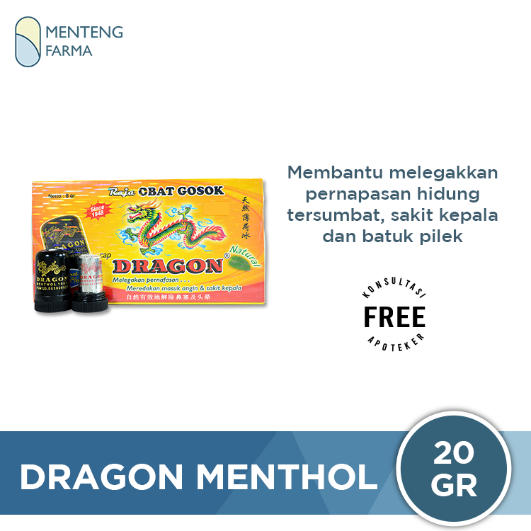 Dragon Menthol Cone 20 gram - Obat Hirup / Oles Hidung Tersumbat – Apotek