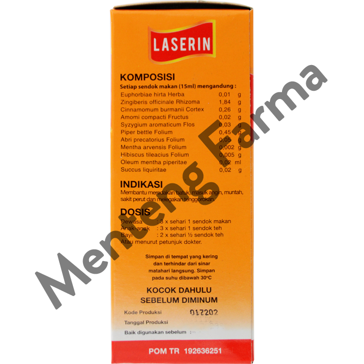 Laserin 60 mL - Sirup Pereda Batuk – Apotek