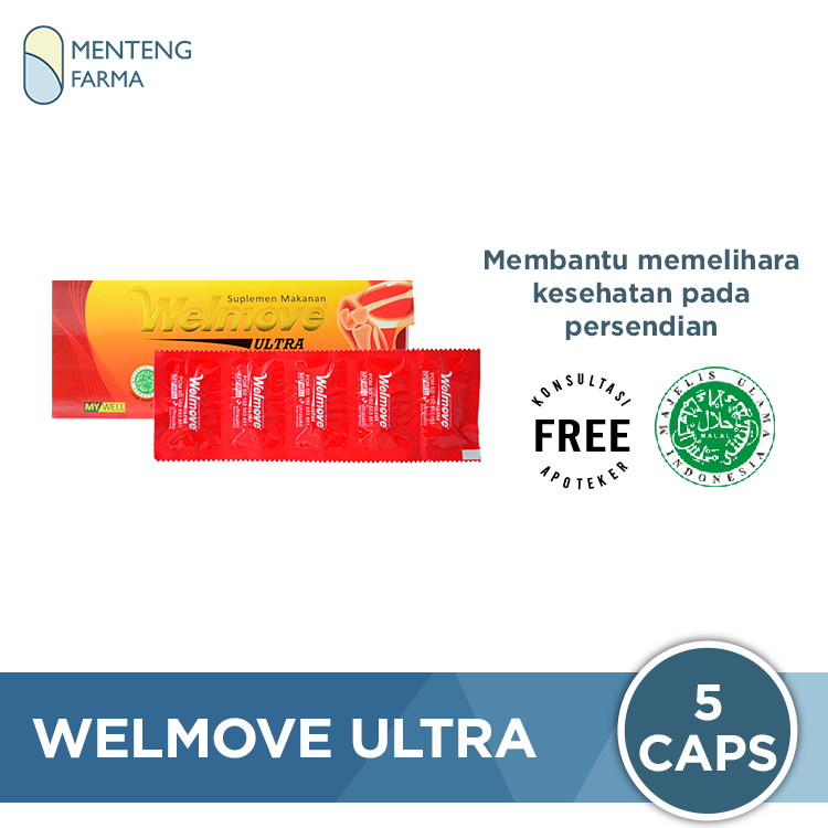 Welmove Ultra 5 Kaplet - Ekstra Glucosamin untuk Gejala Radang Sendi ...