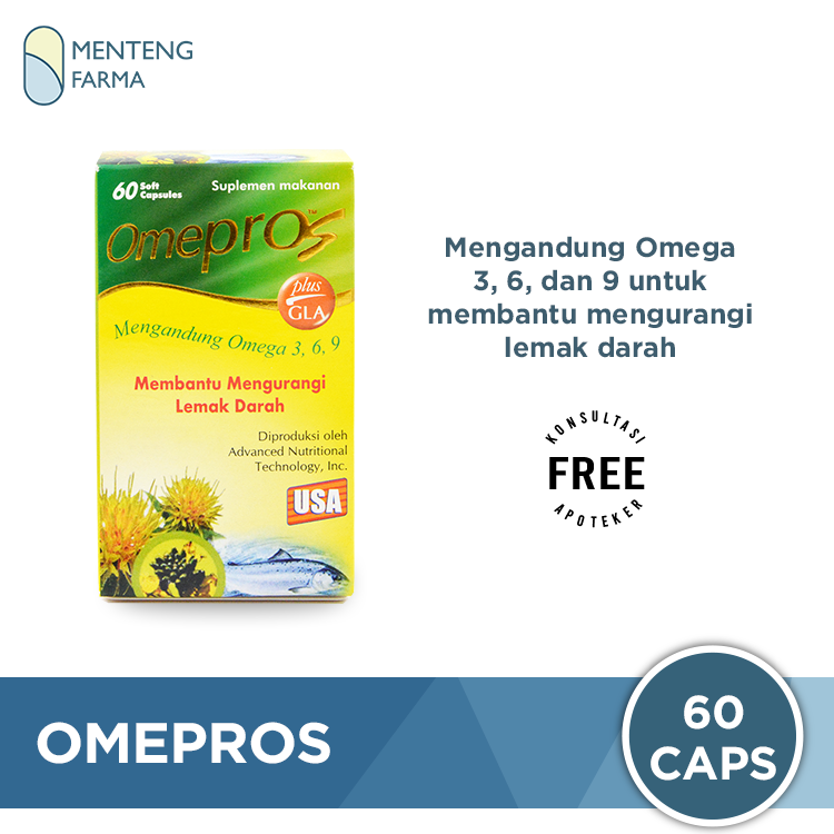 Omepros 60 Soft Capsules - Suplemen Kesehatan Penurun Kolestrol – Apotek