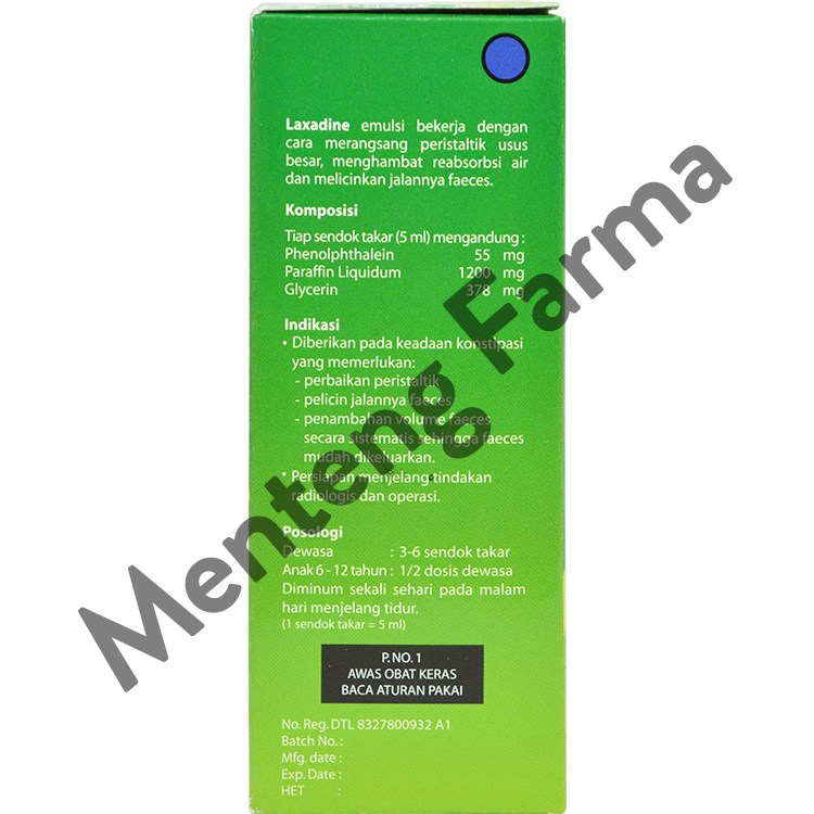 Laxadine Emulsi 60 mL - Obat Pencahar, Sembelit, Konstipasi, Sulit BAB ...