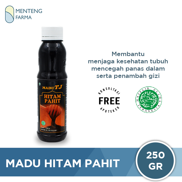 Madu TJ Hitam Pahit 250 Gr - Peningkat Daya Tahan Tubuh dan Tenaga – Apotek