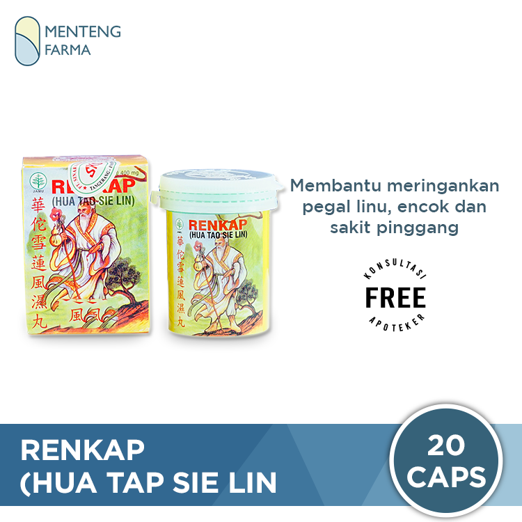 Renkap (Hua Tap Sie Lin) - Obat Encok, Nyeri Otot dan Pegal Linu – Apotek