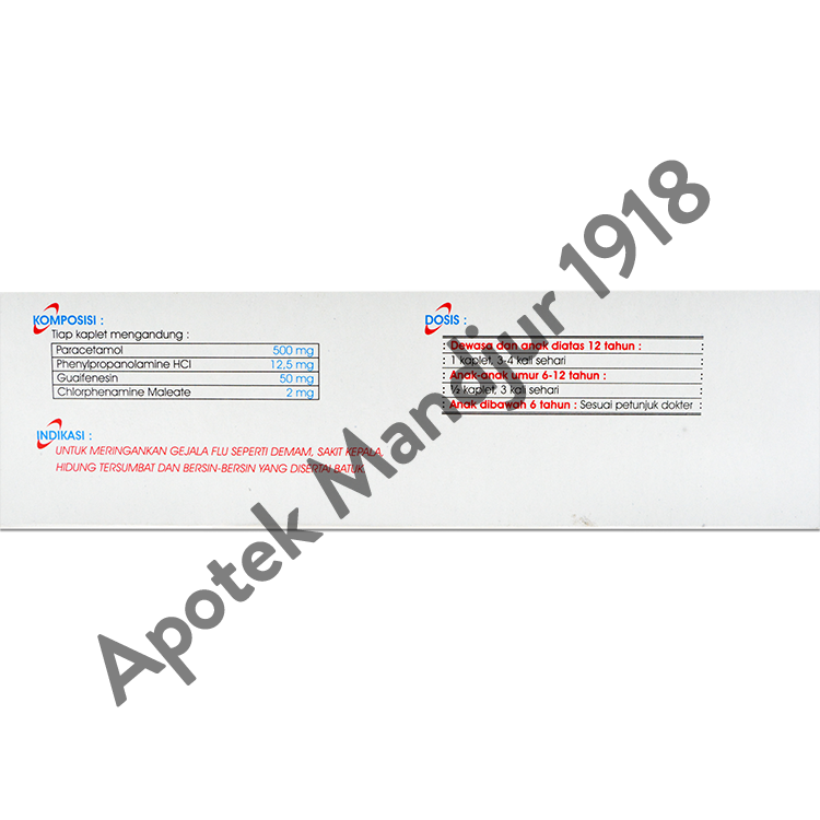 Paraflu 10 Kaplet - Obat Flu dan Batuk – Apotek