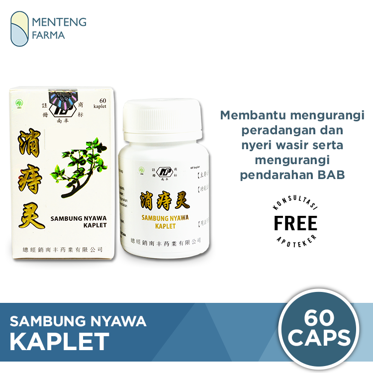 Sambung Nyawa Kaplet - Obat Wasir, Ambeien, BAB Berdarah – Apotek