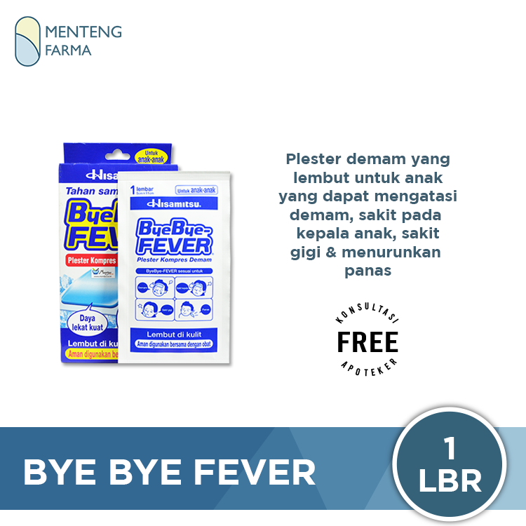 ByeBye Fever anak 1 lembar - Plaster Kompres Demam Untuk Anak – Apotek