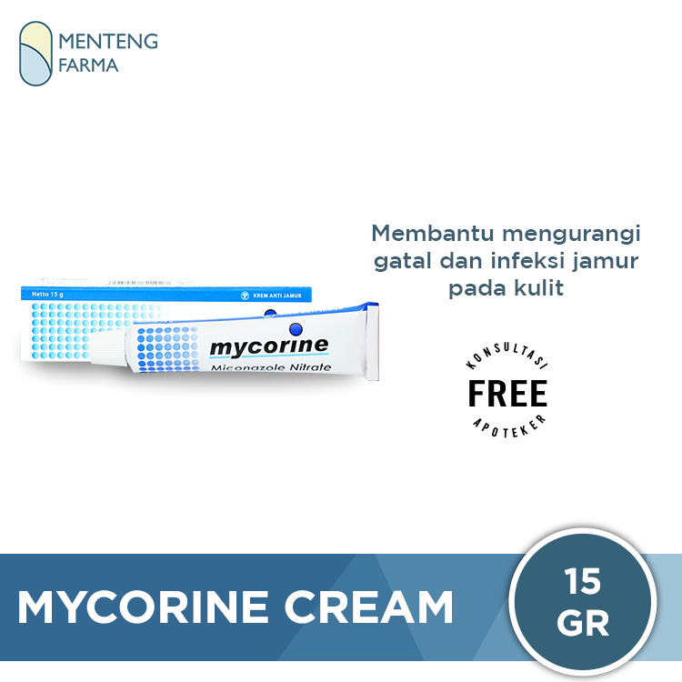 Mycorine Cream 15 Gr - Salep Gatal Jamur, Panu, Kurap, Kutu Air – Apotek