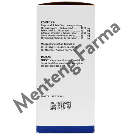 Silex Sirup 100 mL - Obat Baruk Berdahak dan Pilek – Apotek