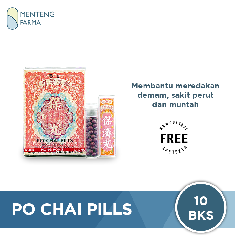 Po Chai Pills (Bungkus Besar Isi 10 Bungkus kecil) - Obat Sakit Perut ...