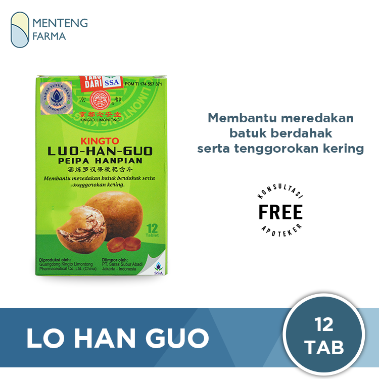 Kingto Luo Han Guo Peipa Hanpian - Permen Obat Batuk Lo Han Kuo – Apotek