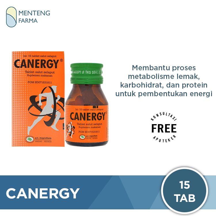 Canergy 15 Tablet - Suplemen Pendamping Diet / Suplemen Fitnes – Apotek