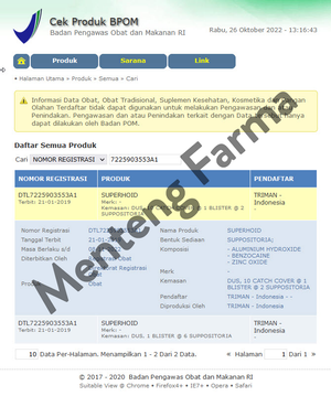 Superhoid Suppositoria Isi 6 - Anti Nyeri Hemoroid, Wasir, Ambeien – Apotek