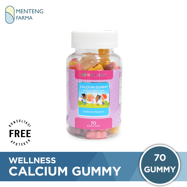 Wellness Calcium Gummy - Isi 70 Gummy Bears – Apotek