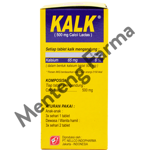 Nellco Kalk 100 Tablet - Suplemen Kalsium Pertumbuhan Anak, Ibu Hamil ...