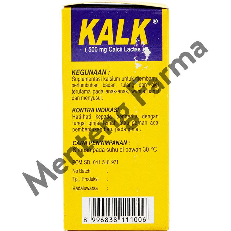 Nellco Kalk 100 Tablet - Suplemen Kalsium Pertumbuhan Anak, Ibu Hamil ...