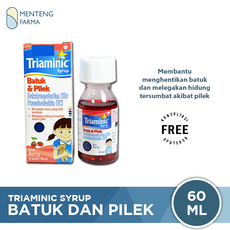 Triaminic Syrup Batuk dan Pilek (Rasa Berry) – Apotek