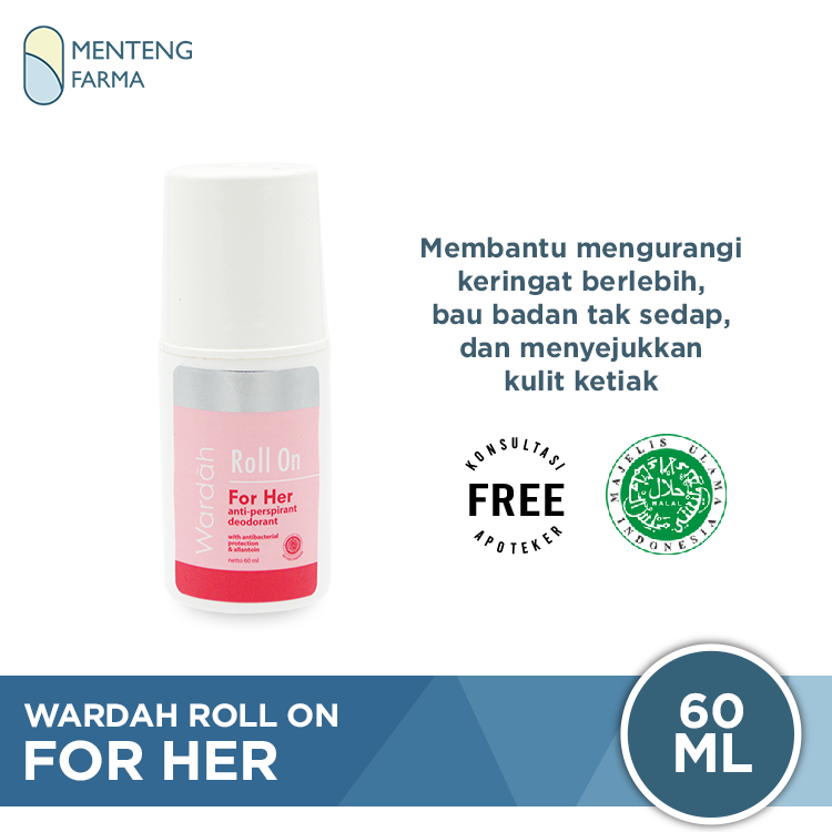 Wardah Roll On For Her 60 mL - Deodorant Anti Keringat – Apotek