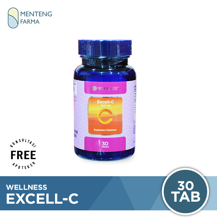 Wellness Excell C 300 Mg Isi 30 Tablet - Asupan Vitamin C – Apotek