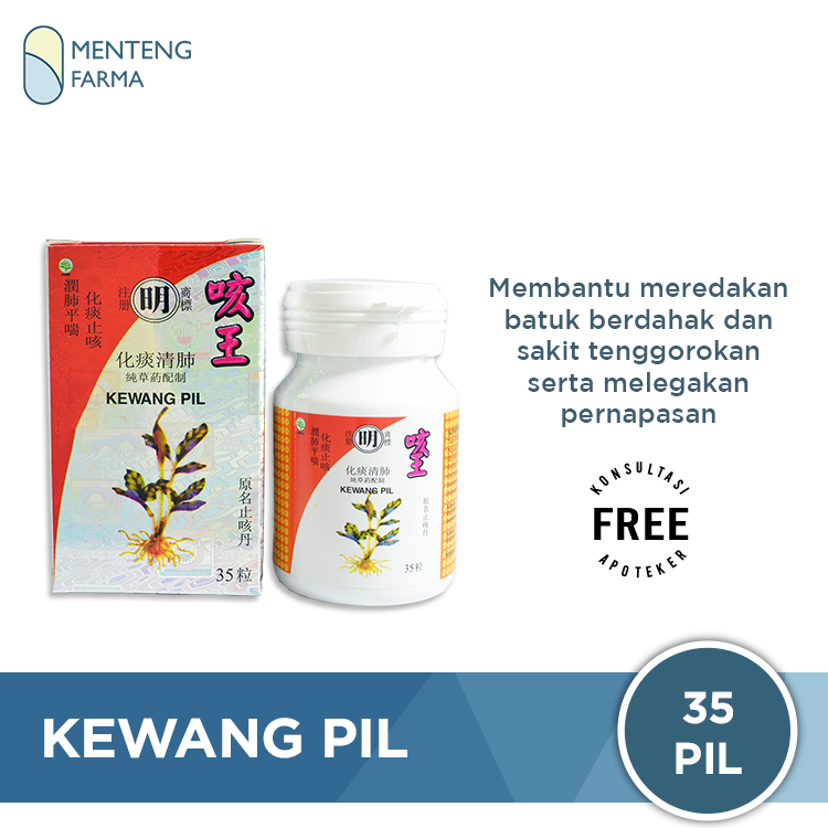 Kewang Pil - Meredakan Batuk Berdahak dan Melegakan Pernapasan – Apotek
