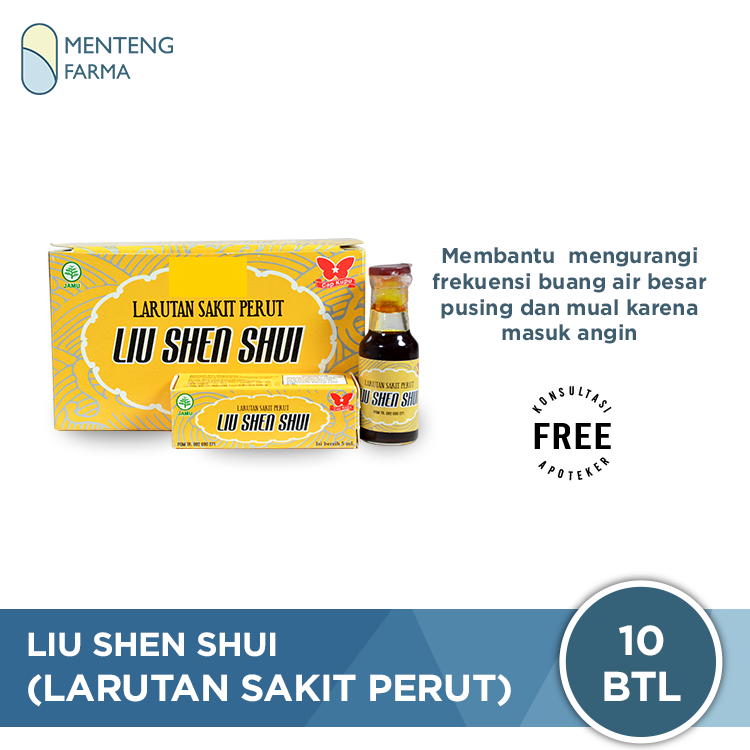 Liu Shen Shui (Larutan Sakit Perut) - Dus Besar Isi 10 Botol – Apotek
