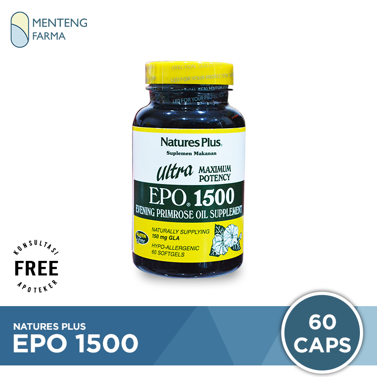 Natures Plus Ultra EPO Evening Primrose Oil 1500 60 Softgel – Apotek