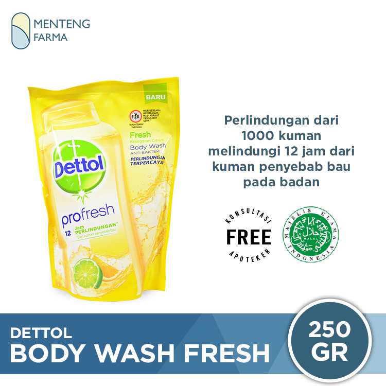 Sabun Mandi Cair Dettol ProFresh - 250 Gram – Apotek