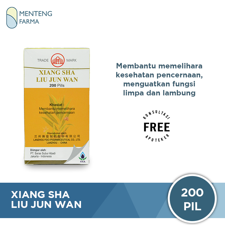 Xiang Sha Liu Jun Wan - Obat Gangguan Pencernaan, Sakit Perut, Kembung ...