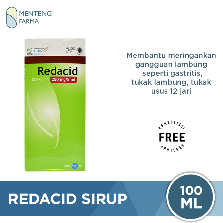 Redacid 250 mg/5 ml Sirup 100 ml - Meringankan Gangguan Lambung – Apotek