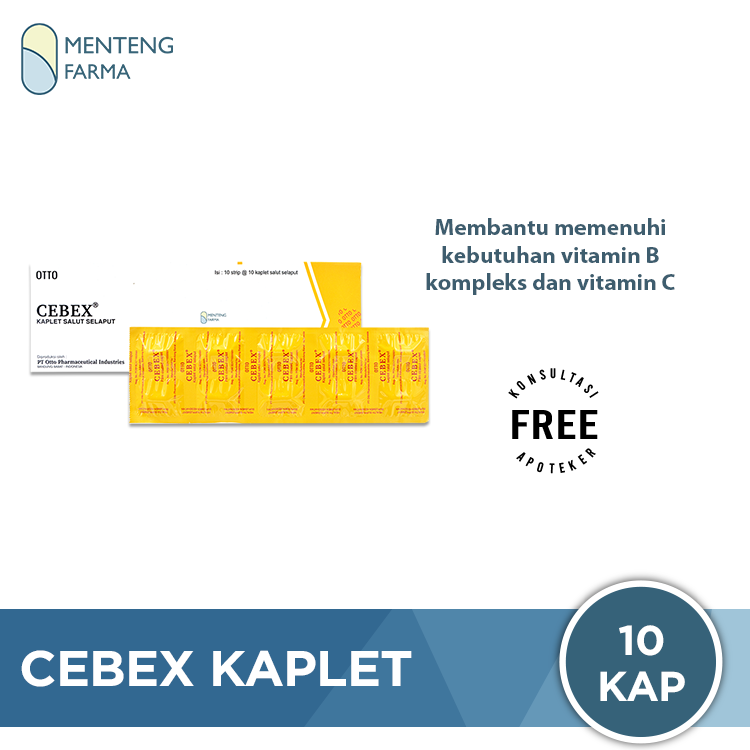 Cebex 10 Kaplet - Suplemen Multivitamin Untuk Kesehatan Tubuh – Apotek