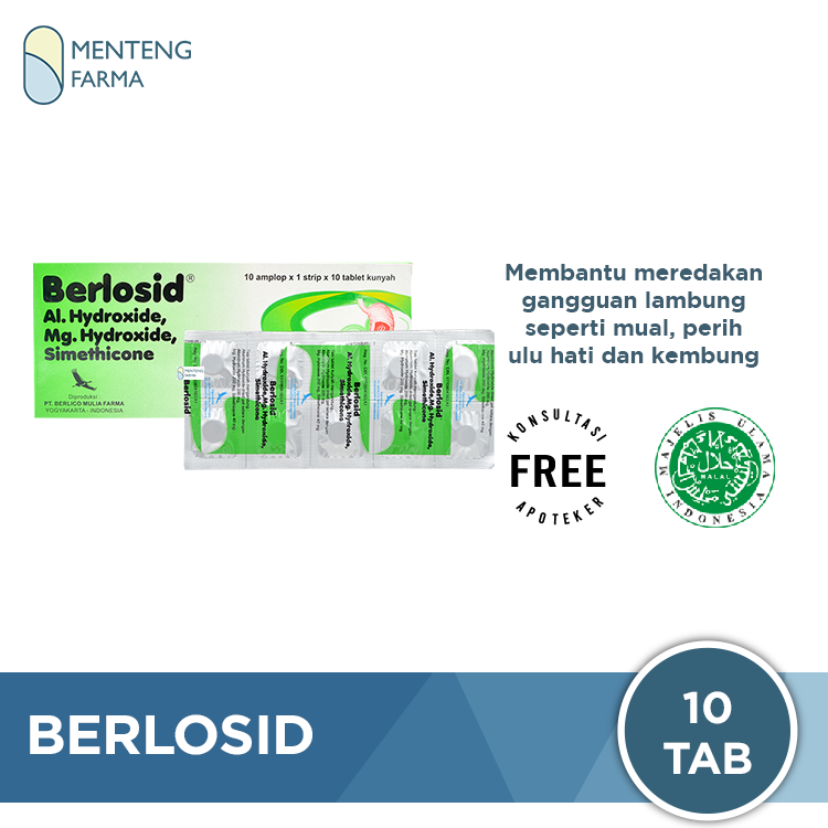 Berlosid 10 Tablet - Obat Maag – Apotek
